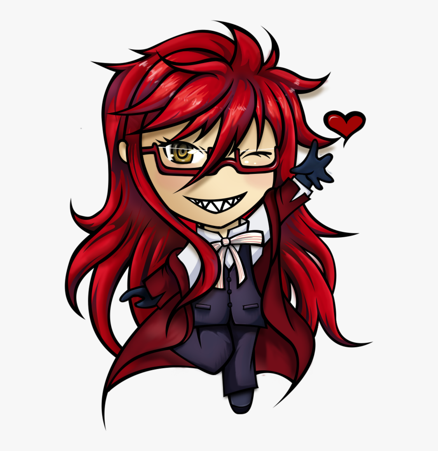 Grell Black Butler Chibi By Sugar Addikt Clipart - Chibi , Free ...
