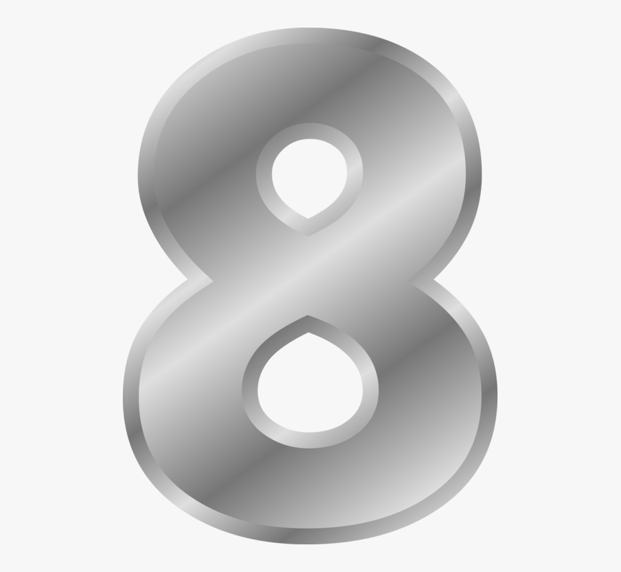 Silver Number Clipart - 8 Happy Birthday Png , Free Transparent Clipart ...