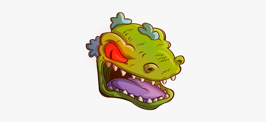 Crocodile - Reptar Rugrats Vector , Free Transparent Clipart - ClipartKey