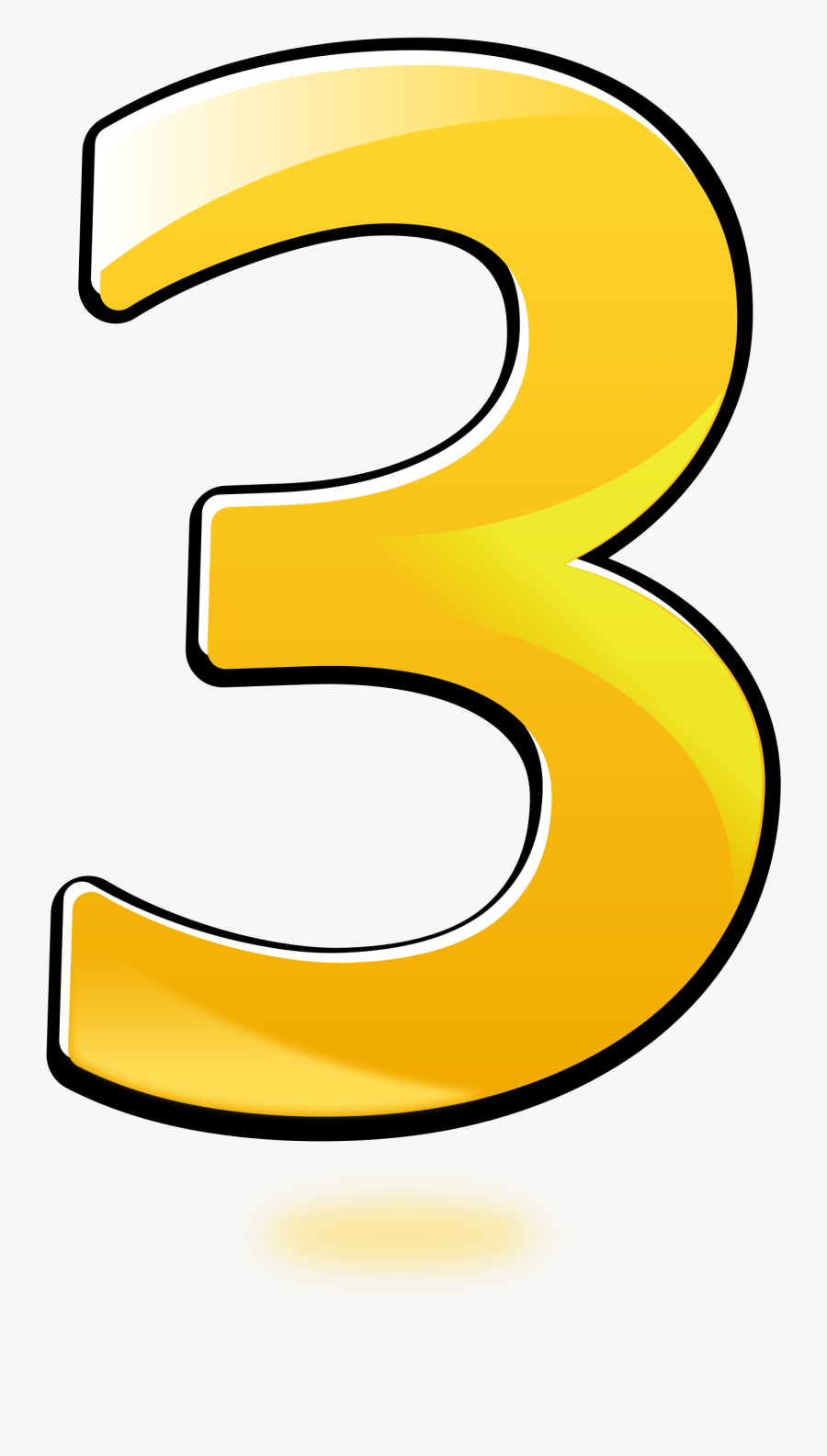 Numeros Tres , Free Transparent Clipart - ClipartKey