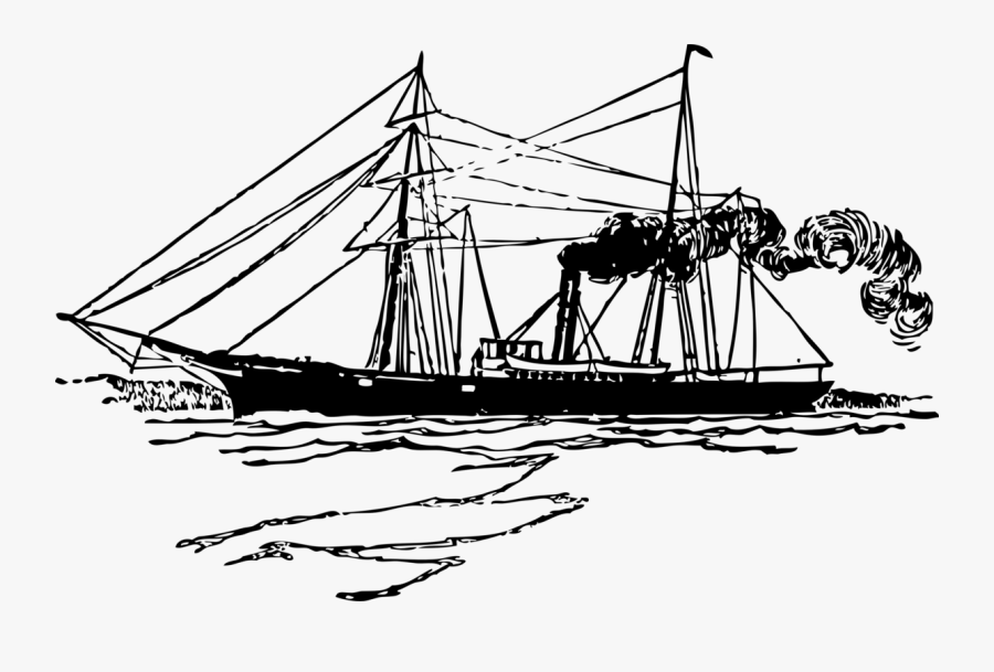 Revenue Cutter - Steamship Vector , Free Transparent Clipart - ClipartKey