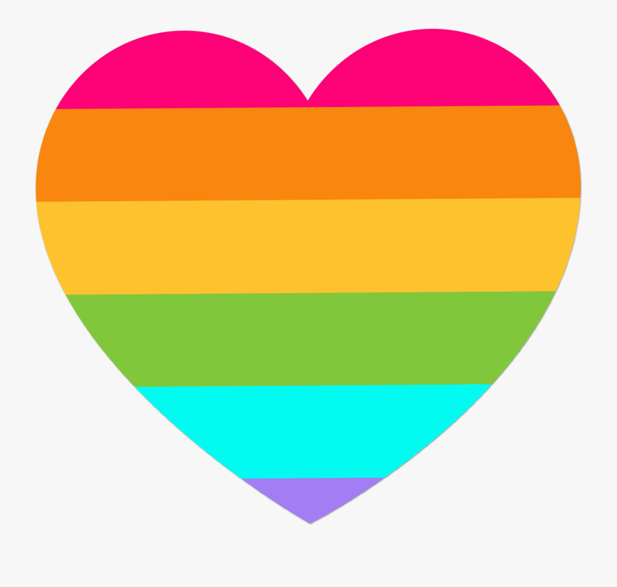 Rainbow Euclidean Vector Clip Art - Rainbow Heart Transparent ...
