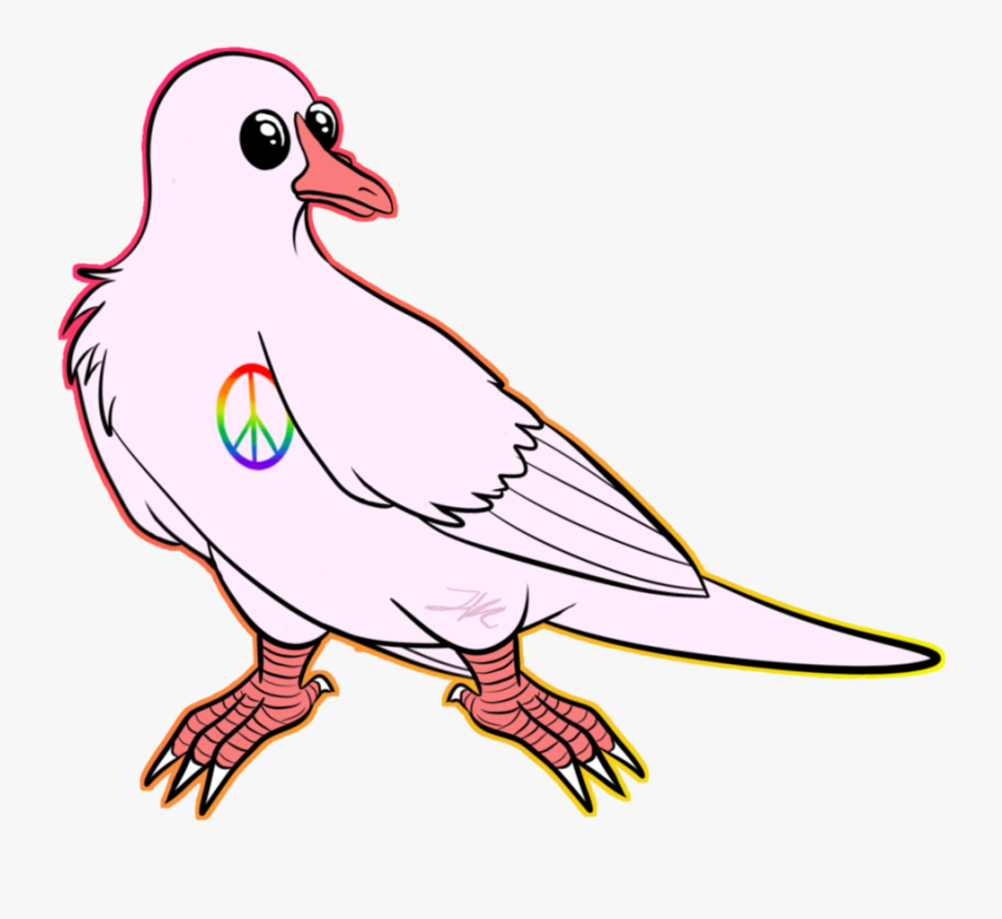 Bird Of Peace - Cartoon , Free Transparent Clipart - ClipartKey
