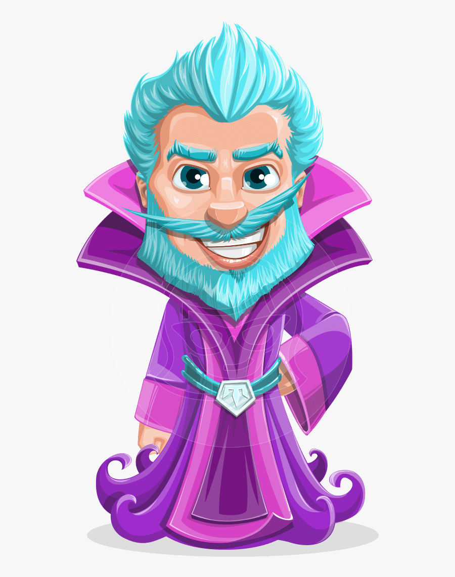 Fantasy Wizard Cartoon Vector Character Aka Dougal - Warlock Clipart ...