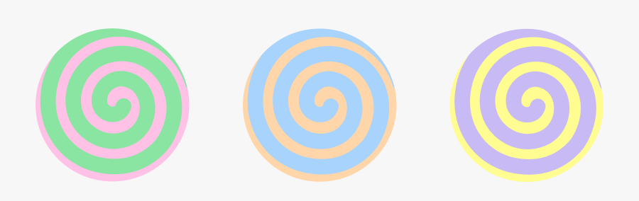 Candy Swirl Design Clip Art - Pastel Candy Png , Free Transparent ...