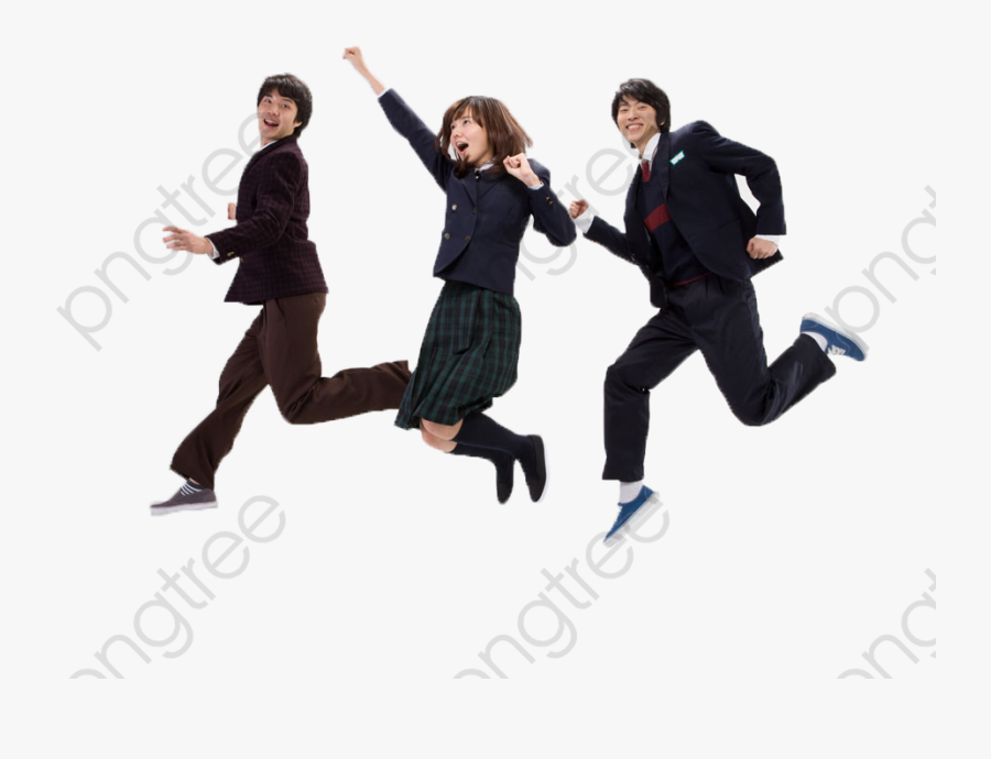 Jump Up Png - Student , Free Transparent Clipart - ClipartKey