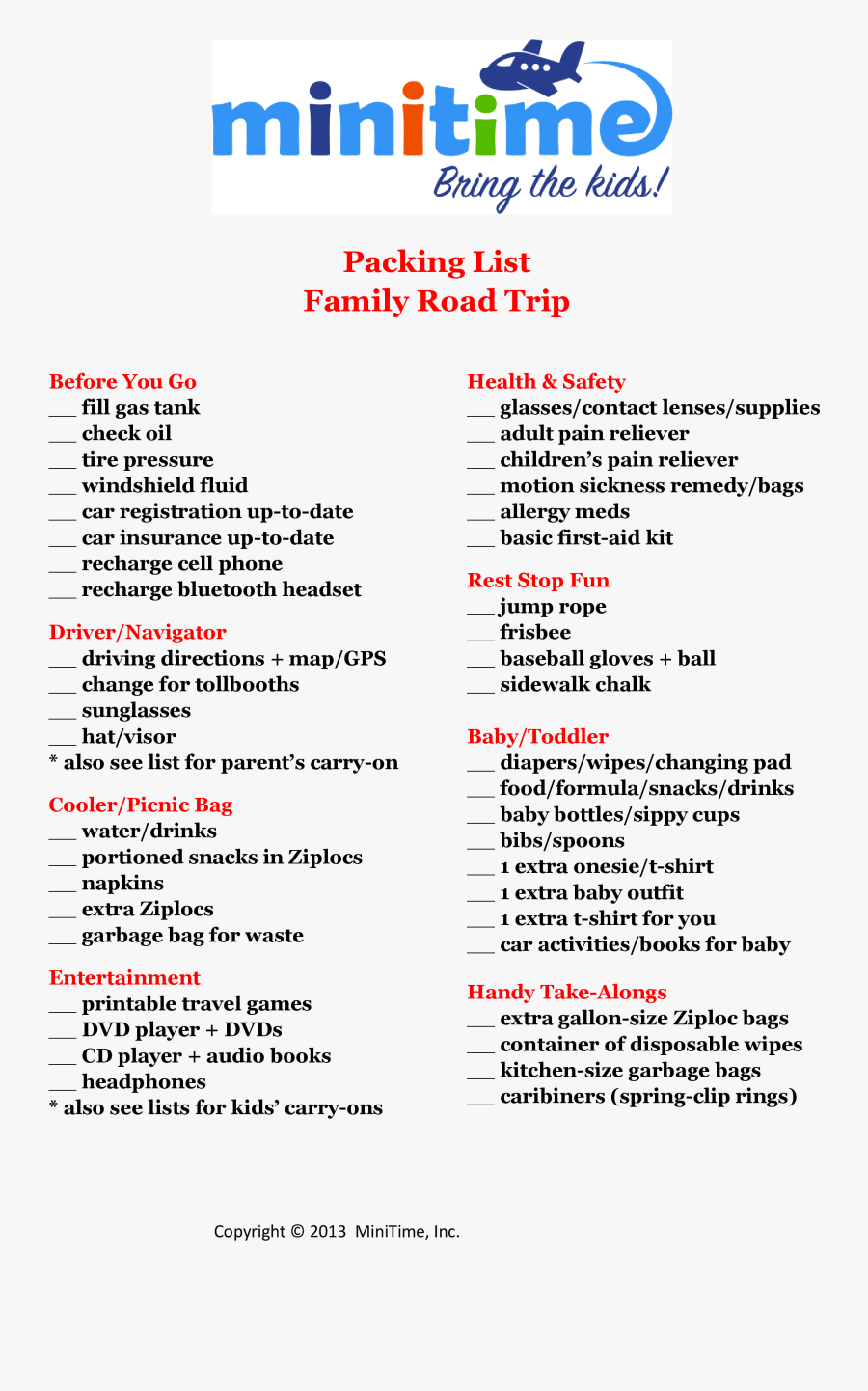 Clip Art Free Printable Lists For - List Of Stuff To Bring In Your ...