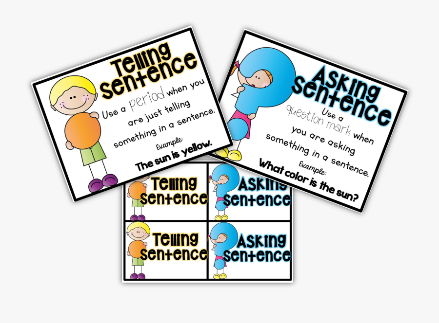 Free Posters And Sorting - Examples Of Telling Sentence And Asking ...