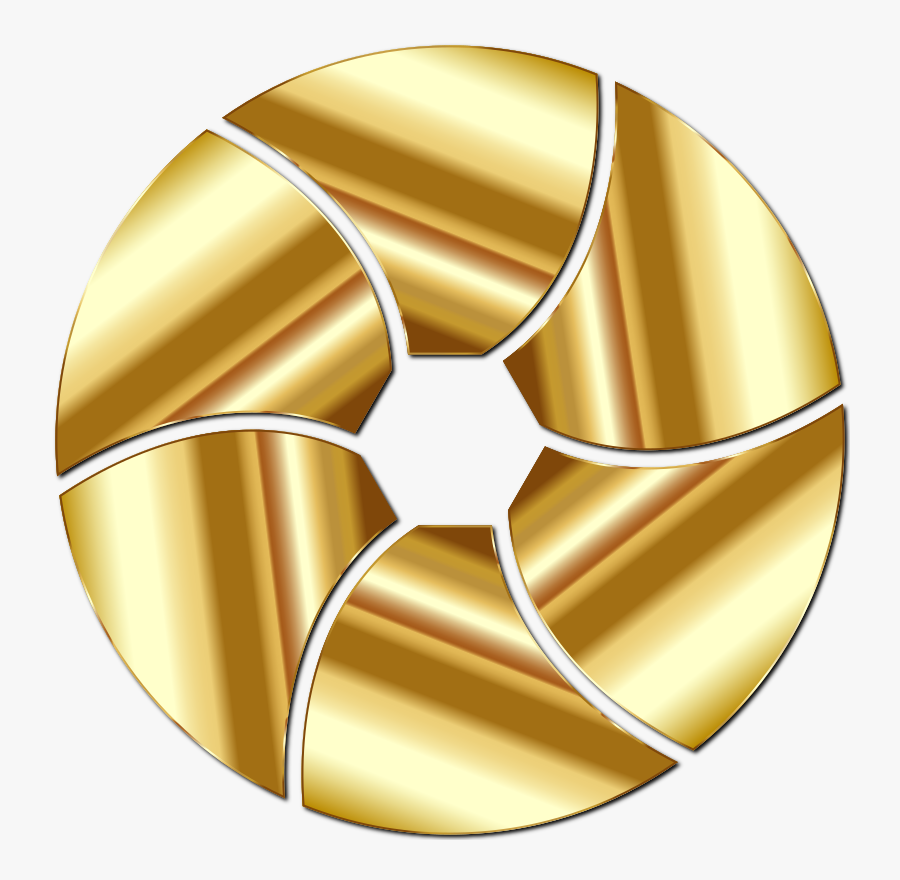 Transparent Shutter Clipart - Gold Camera Icon Png Transparent , Free ...