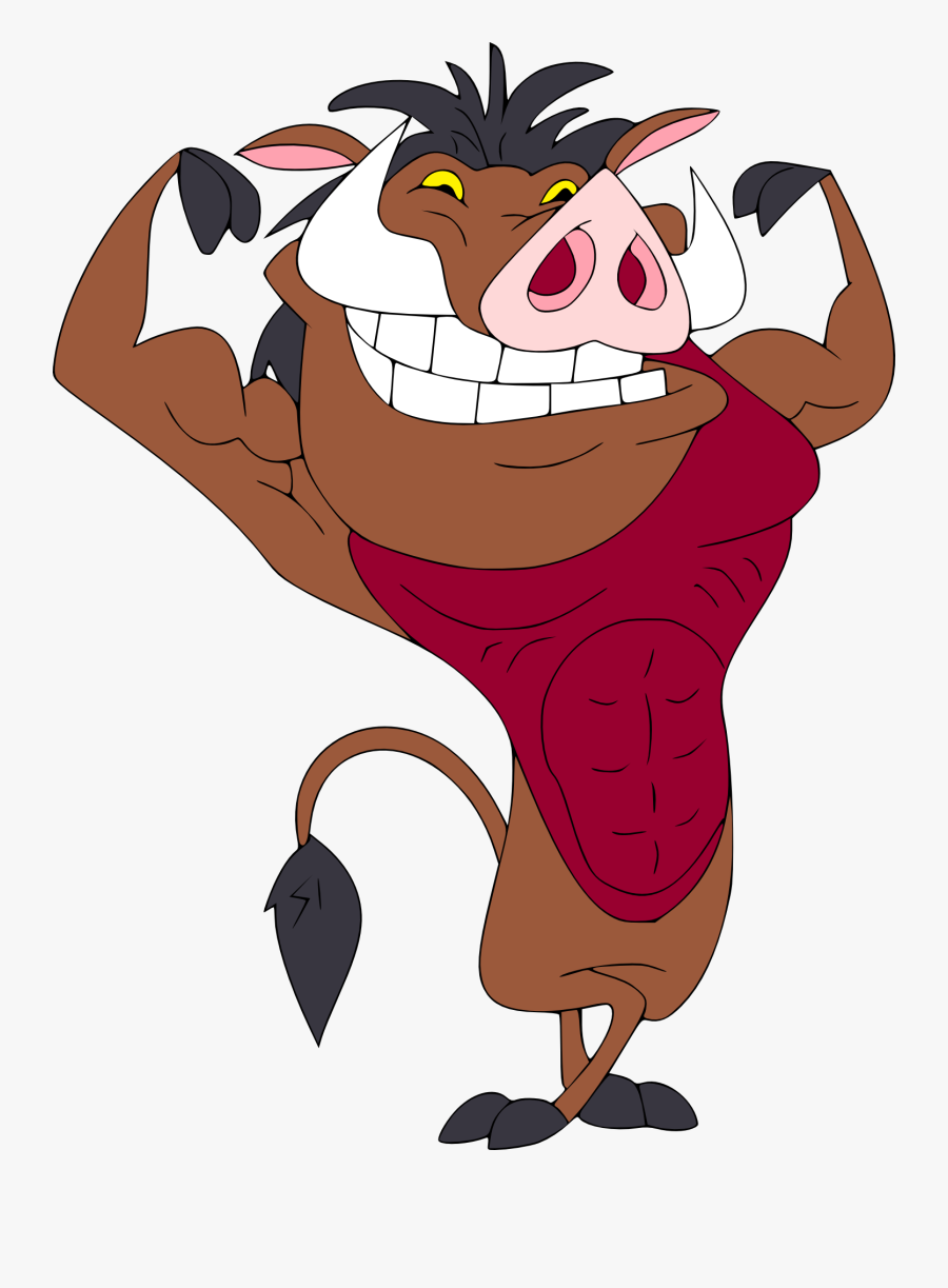 Image Pumbaa The Bodybuilder - Pumba Bodybuilder , Free Transparent ...