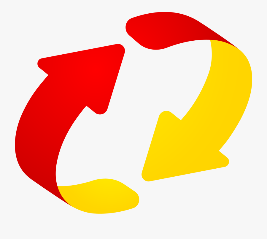 Transparent Red Arrows Clipart - Rotate Arrows Png Red , Free ...