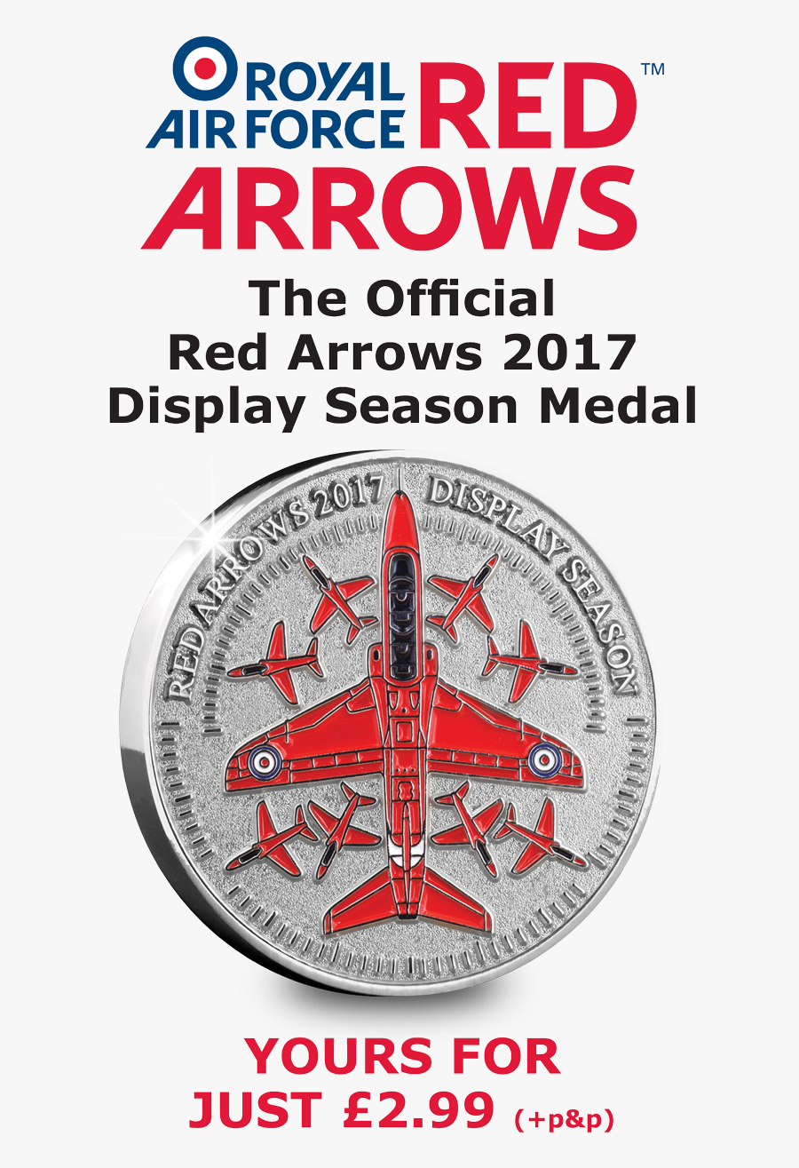 Raf Red Arrows Display Season Medal Banner - Raf Red Arrows Logo , Free ...