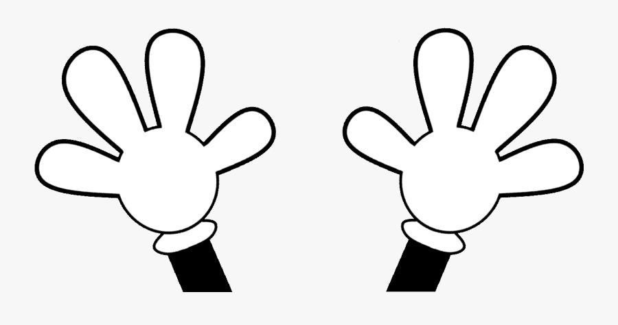 Transparent Mickey Hands Clipart - Cartoon Mickey Hands Png , Free ...