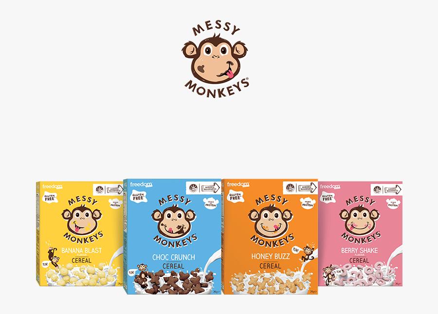 Messy Monkey Cereal , Free Transparent Clipart - ClipartKey
