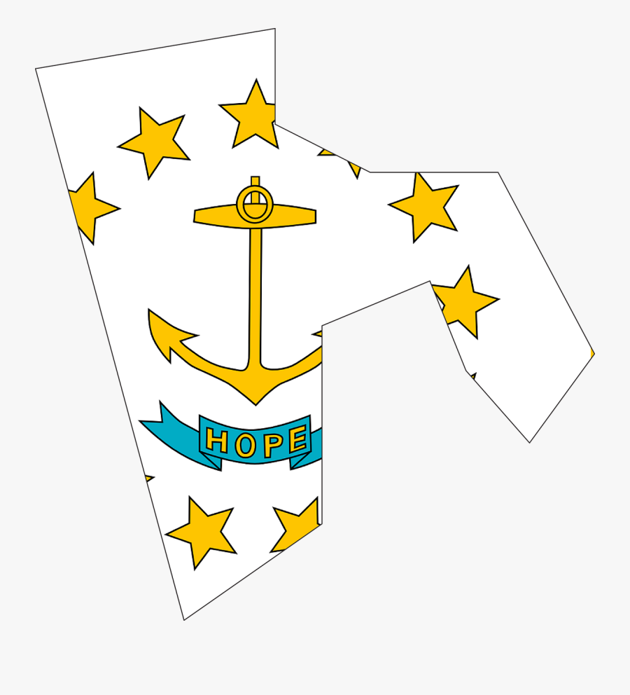 Rhode Island Flag Map , Free Transparent Clipart - ClipartKey