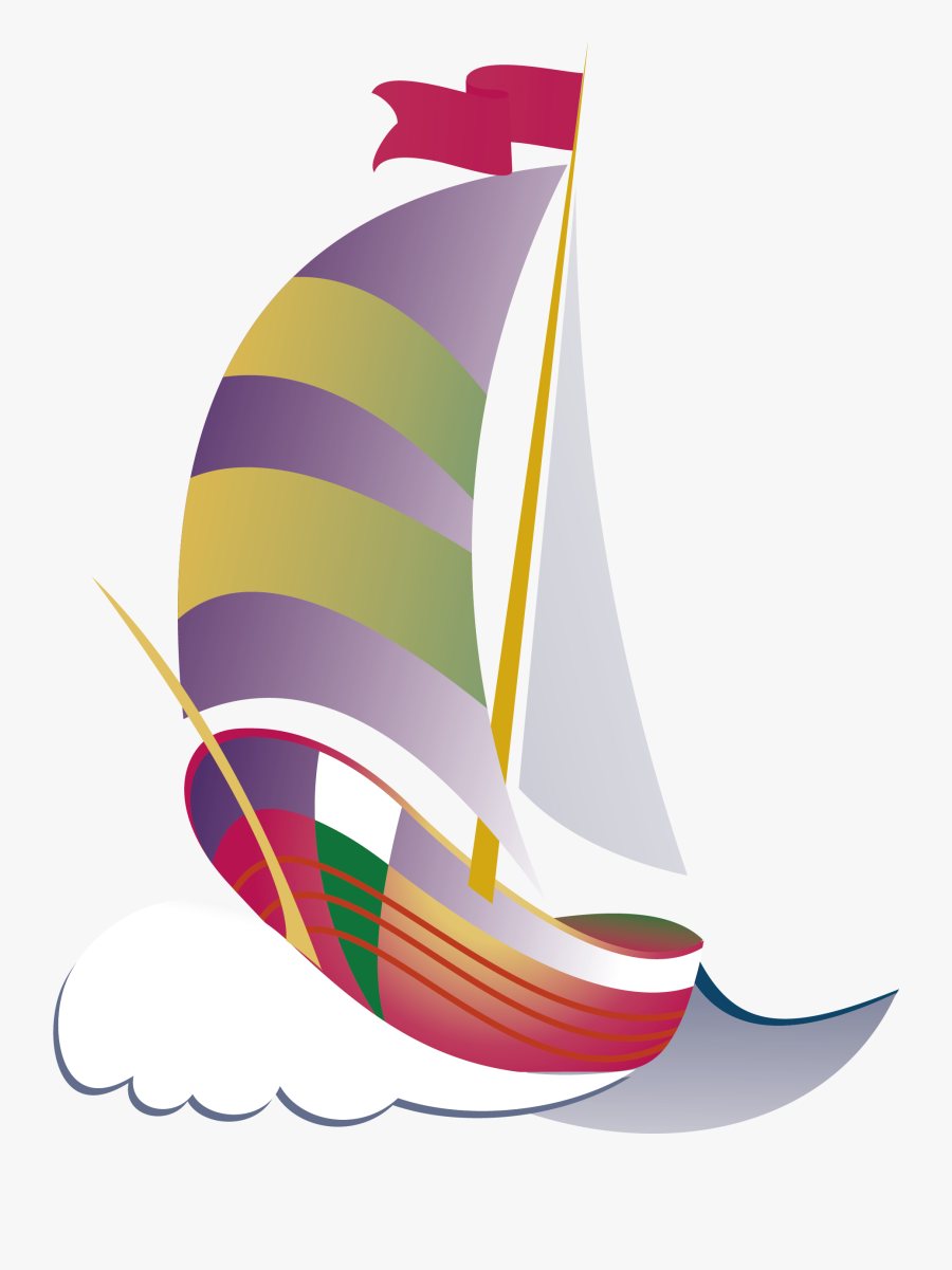 Sailing Ship Graphic Design Illustration - Graphics Of Sailboat , Free ...