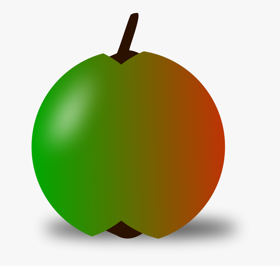 Red And Green Apple - Clip Art , Free Transparent Clipart - ClipartKey