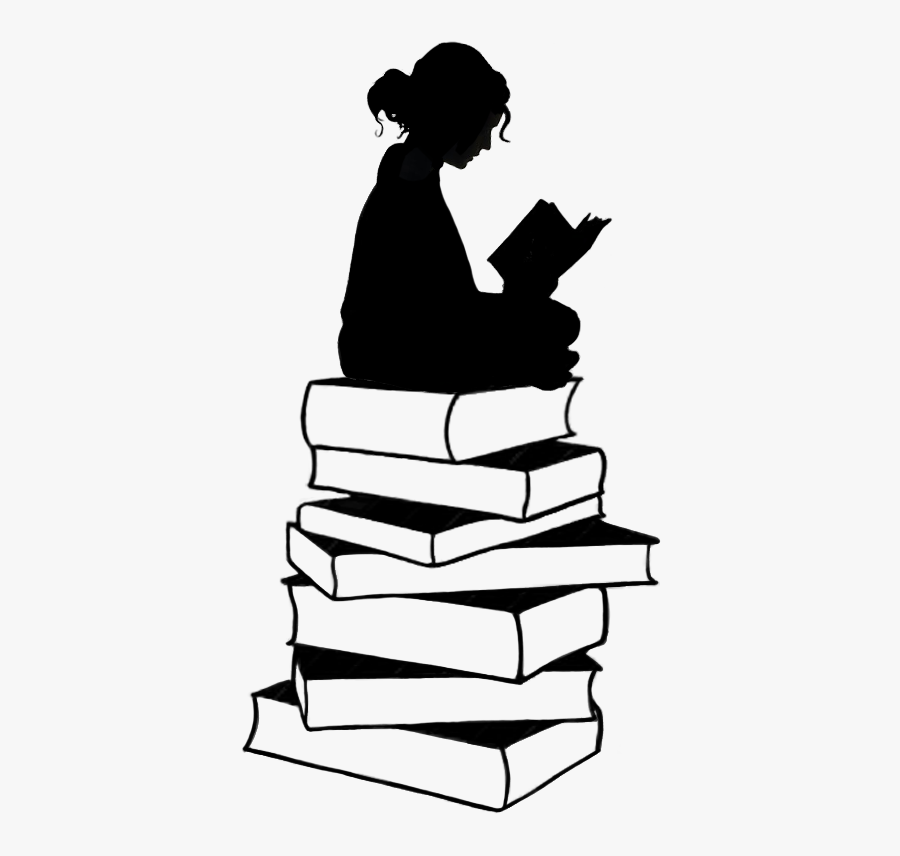 Pin By Tselha On - Books Silhouette , Free Transparent Clipart - ClipartKey