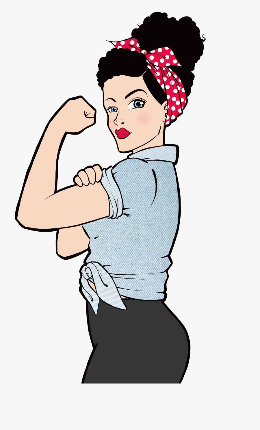 Rosie The Riveter - Cartoon Rosie The Riveter , Free Transparent ...