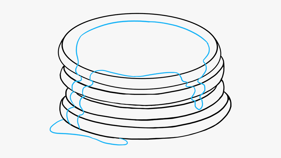 How To Draw Pancakes - Draw A Pan Cake , Free Transparent Clipart ...