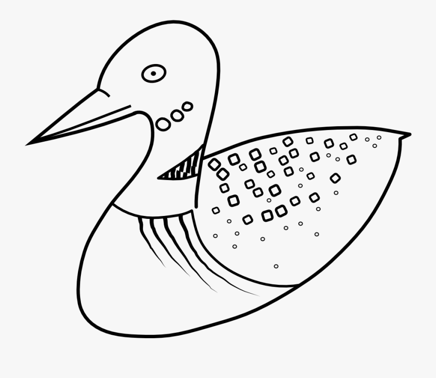 Easy Drawing Of A Loon , Free Transparent Clipart - ClipartKey
