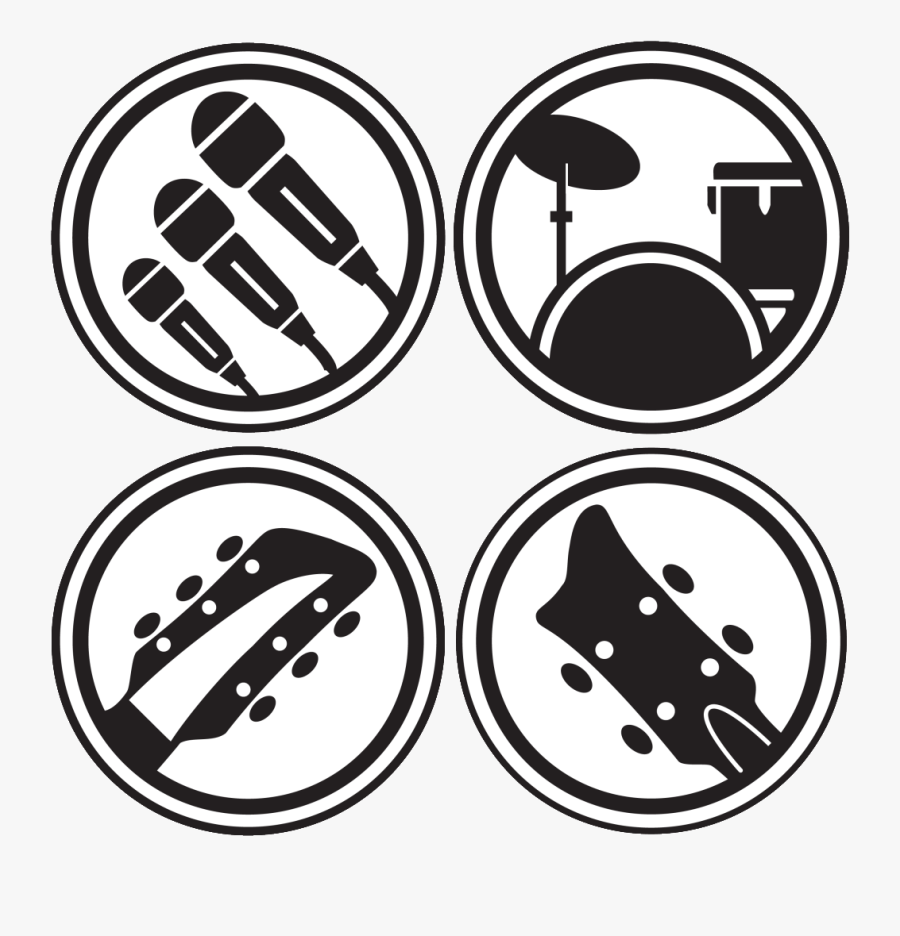Rock Band Instrument Logos , Free Transparent Clipart - ClipartKey