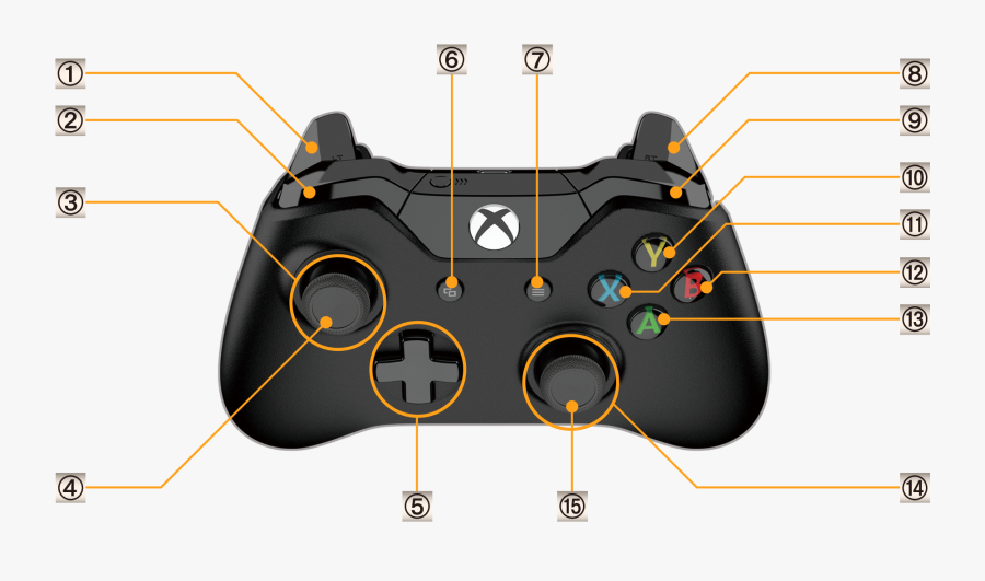 Transparent Xbox 360 Controller Png , Free Transparent Clipart - ClipartKey