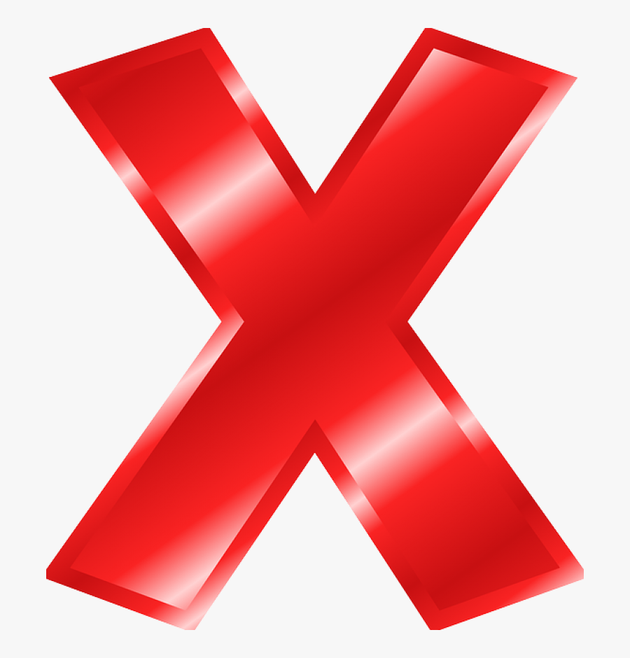 Alphabet 150787 - Big Red X Transparent , Free Transparent Clipart ...