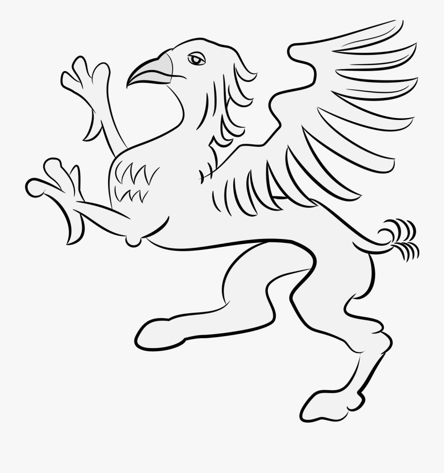 Griffin Coloring Page Png Transparent , Free Transparent Clipart ...