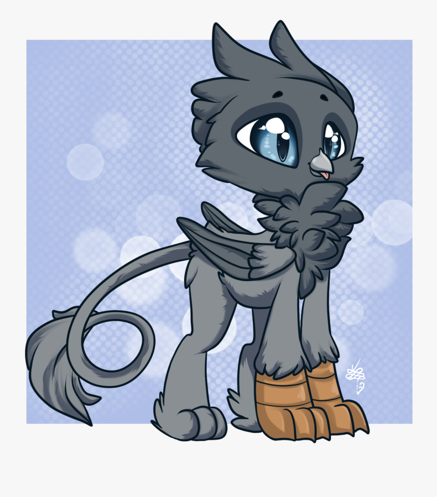 Chibi Griffin Comm - Cartoon , Free Transparent Clipart - ClipartKey