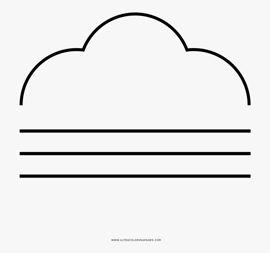 Fog Coloring Page - Line Art , Free Transparent Clipart - ClipartKey