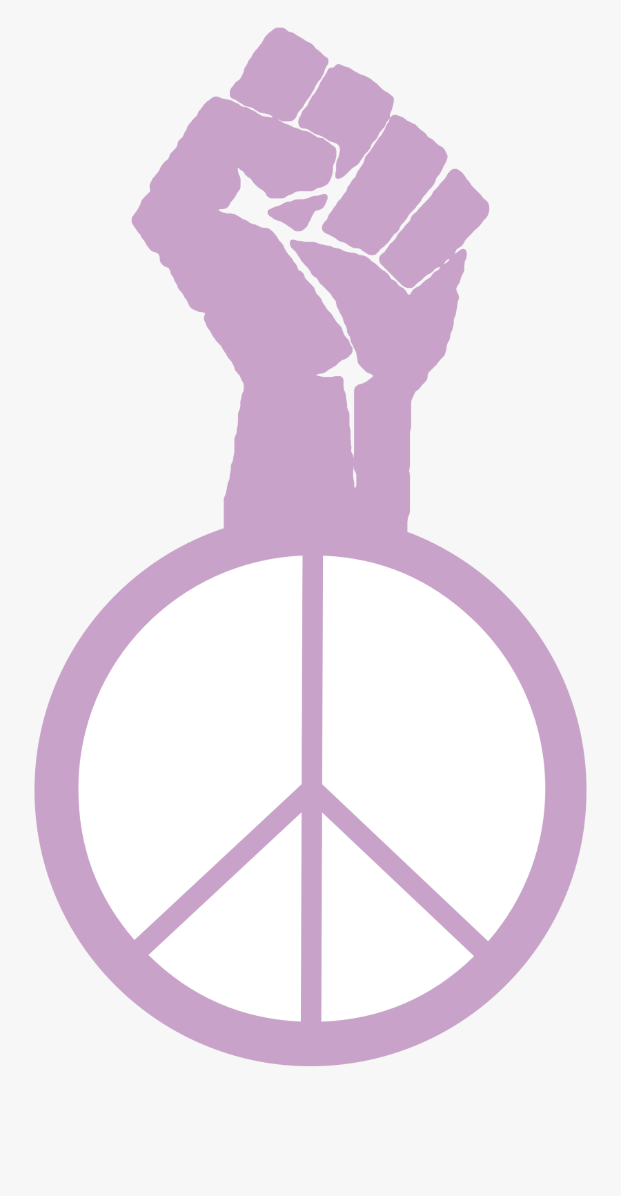 Peace Symbol Clipart Social Justice - Civil Rights Fist Drawing , Free ...