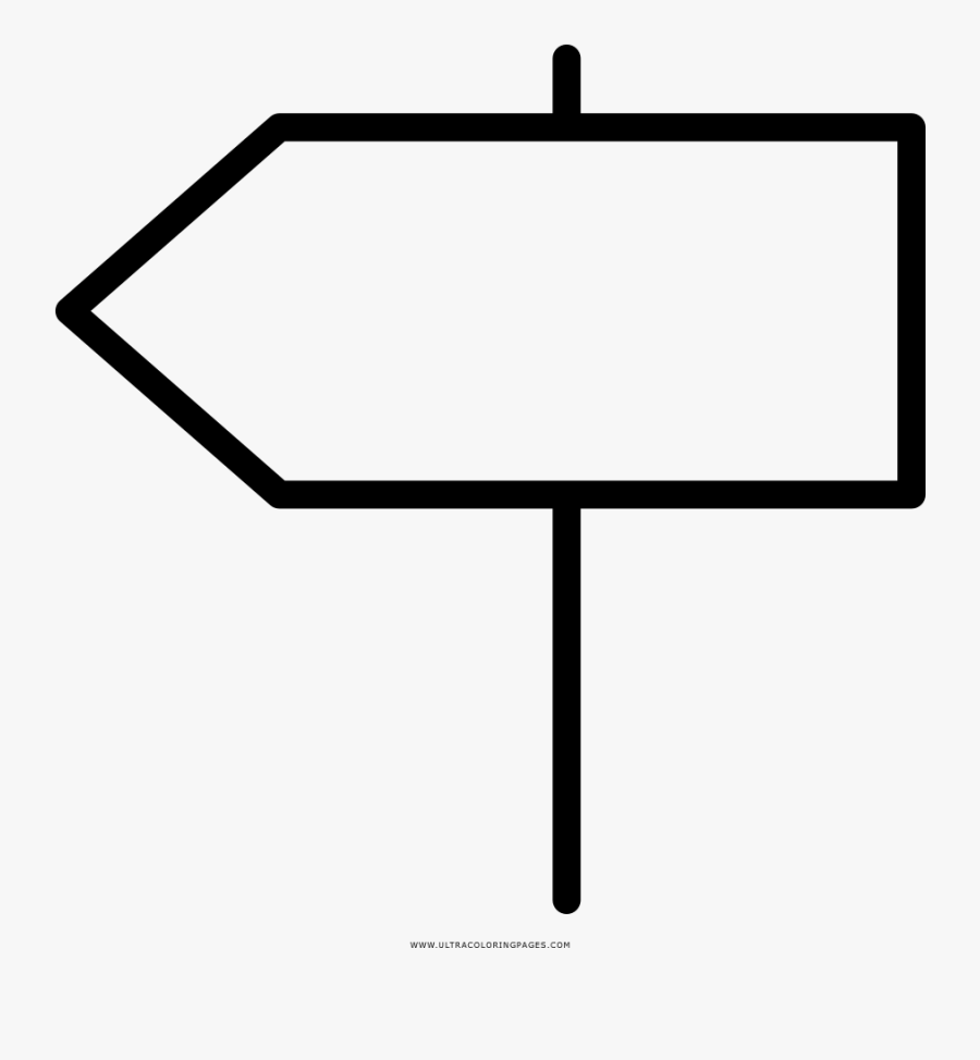 Signpost Coloring Page - Sign , Free Transparent Clipart - ClipartKey