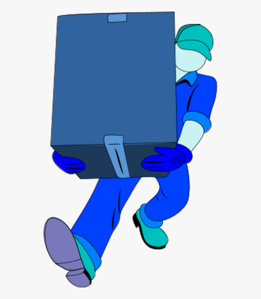 Warehouse Clip Art - Carrying A Box , Free Transparent Clipart - ClipartKey