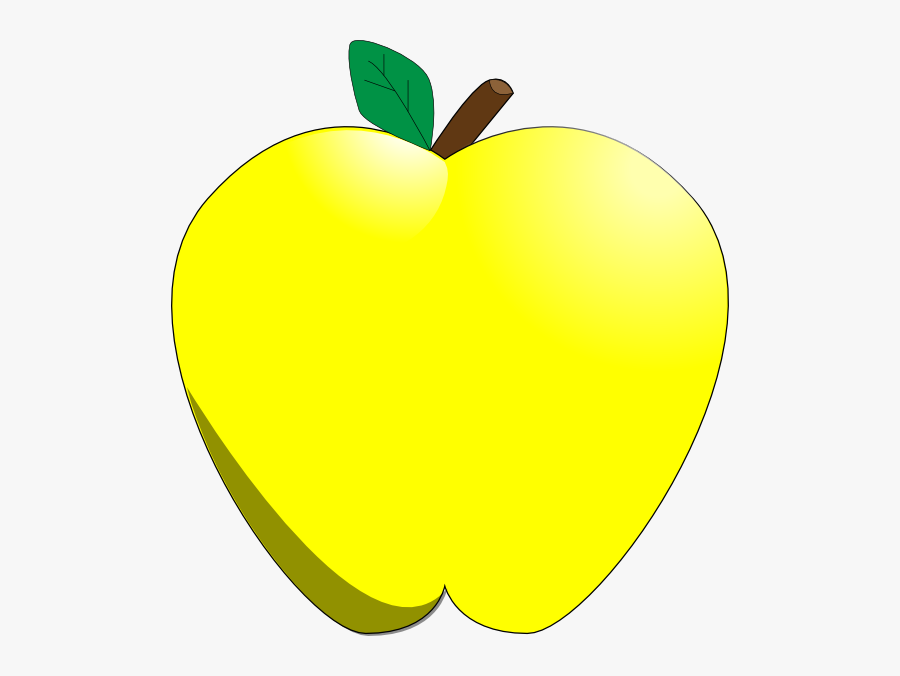 Yellow Apple Svg Clip Arts - Clip Art , Free Transparent Clipart ...