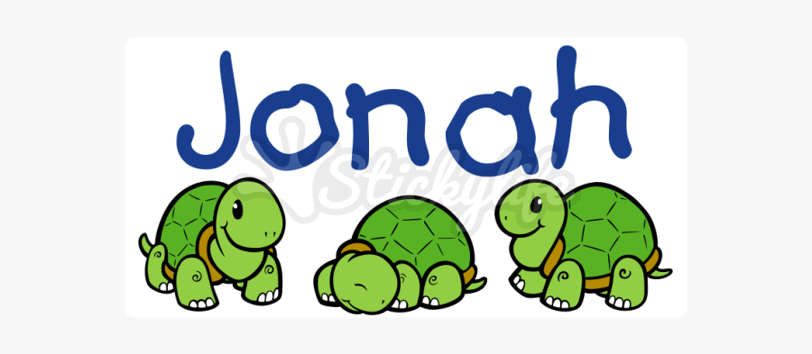 Jonah Turtle Static Cling - Cartoon , Free Transparent Clipart - ClipartKey