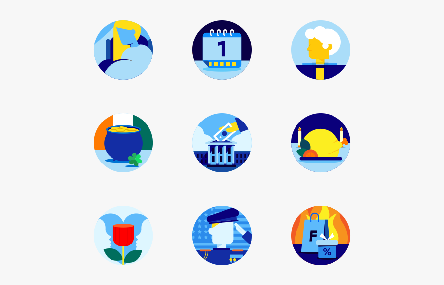 Usa Federal Day - Achievements Icons , Free Transparent Clipart ...