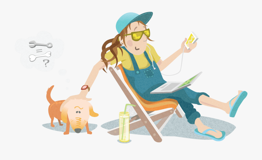 Pam Chilling - Cartoon , Free Transparent Clipart - ClipartKey