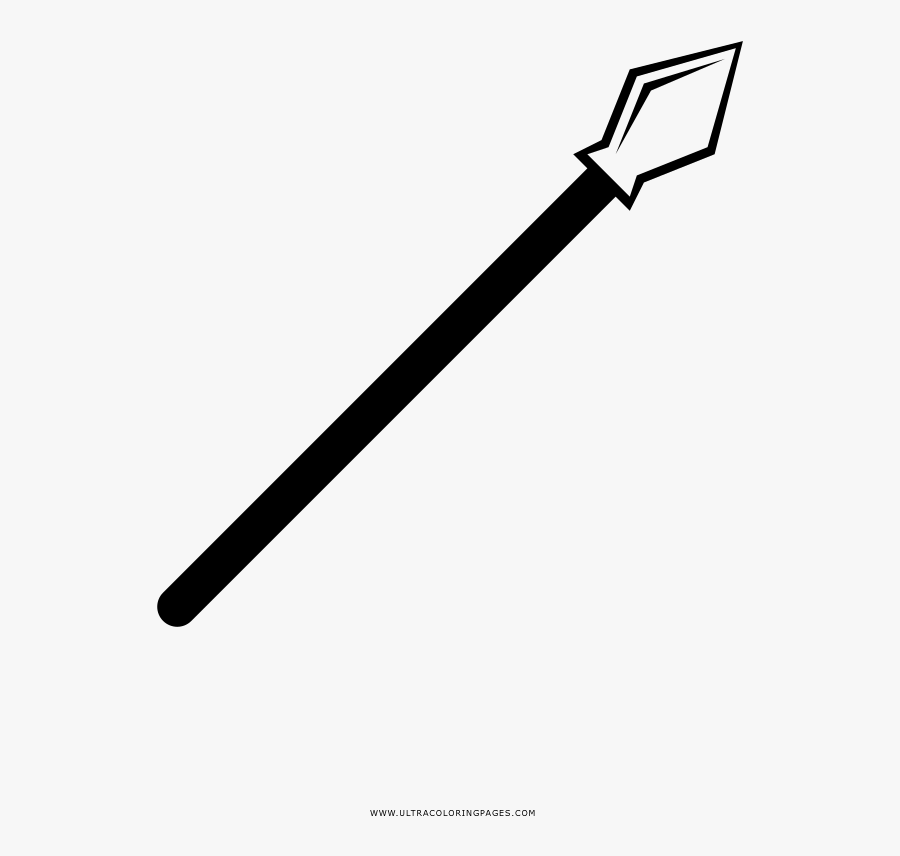 Spear Coloring Page , Free Transparent Clipart - ClipartKey