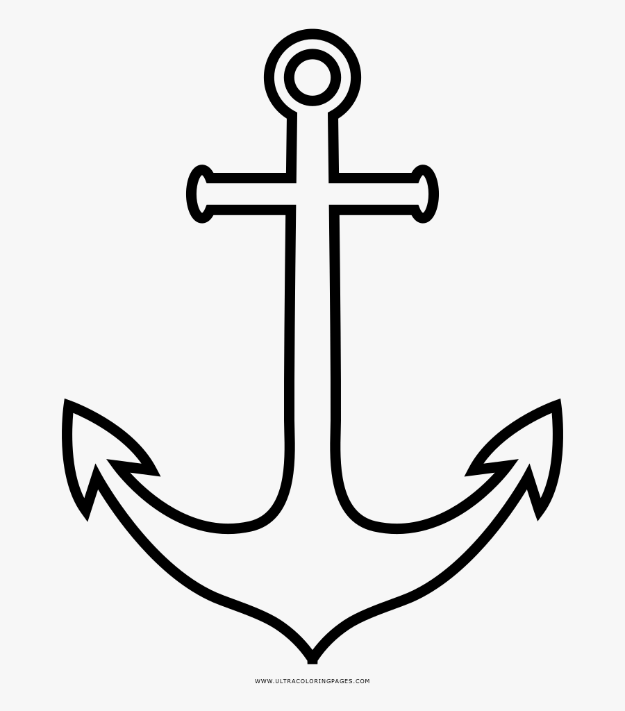 Anchor Coloring Page - Anchor Icon Transparent Background , Free ...