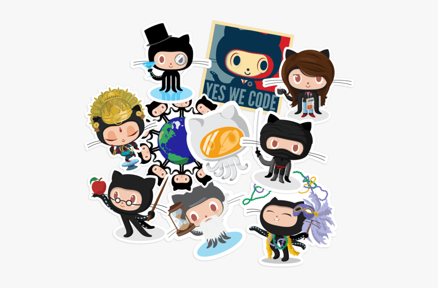 Sticker Packs - Github Octocat , Free Transparent Clipart - ClipartKey