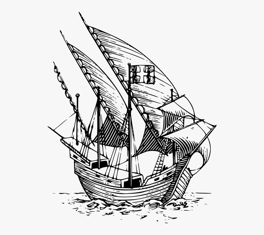 Caravel Clipart Explorer Ship - Age Of Exploration Png , Free ...