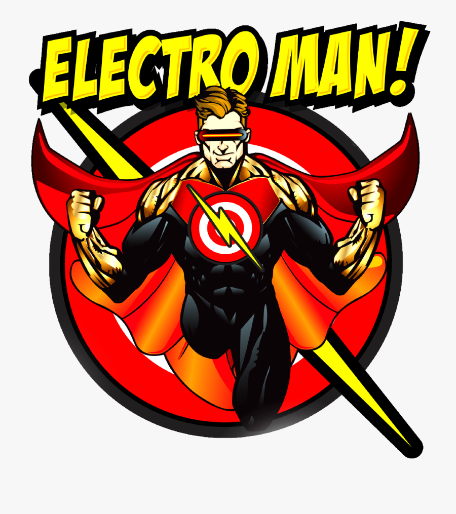 Hot Shot Electric Electroman - Cartoon , Free Transparent Clipart ...