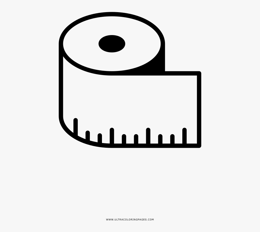Tape Measure Coloring Page - Circle , Free Transparent Clipart - ClipartKey