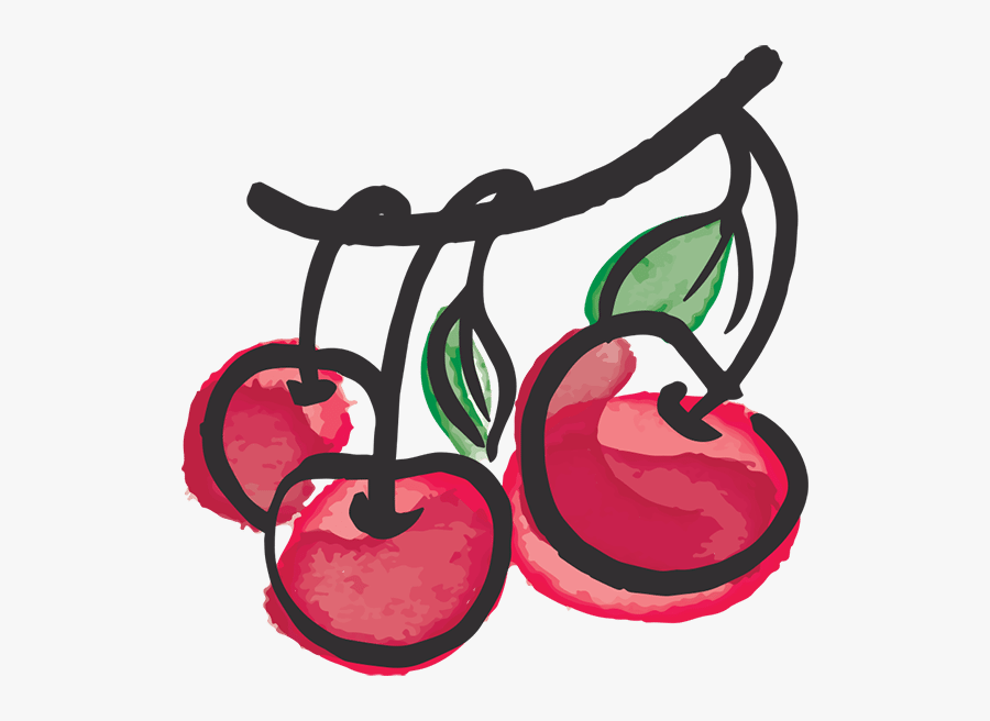 Cherries Illustration - Cherry Illustration Png , Free Transparent ...