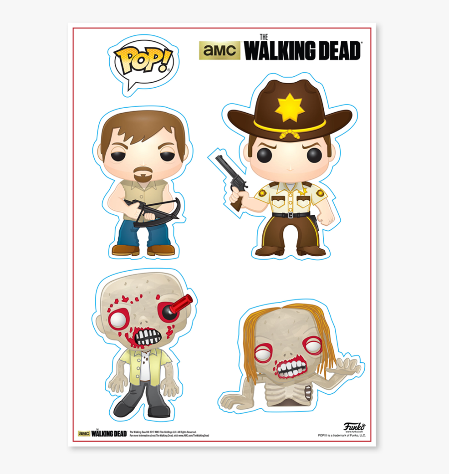 Walking Dead Pop Sticker , Free Transparent Clipart - ClipartKey