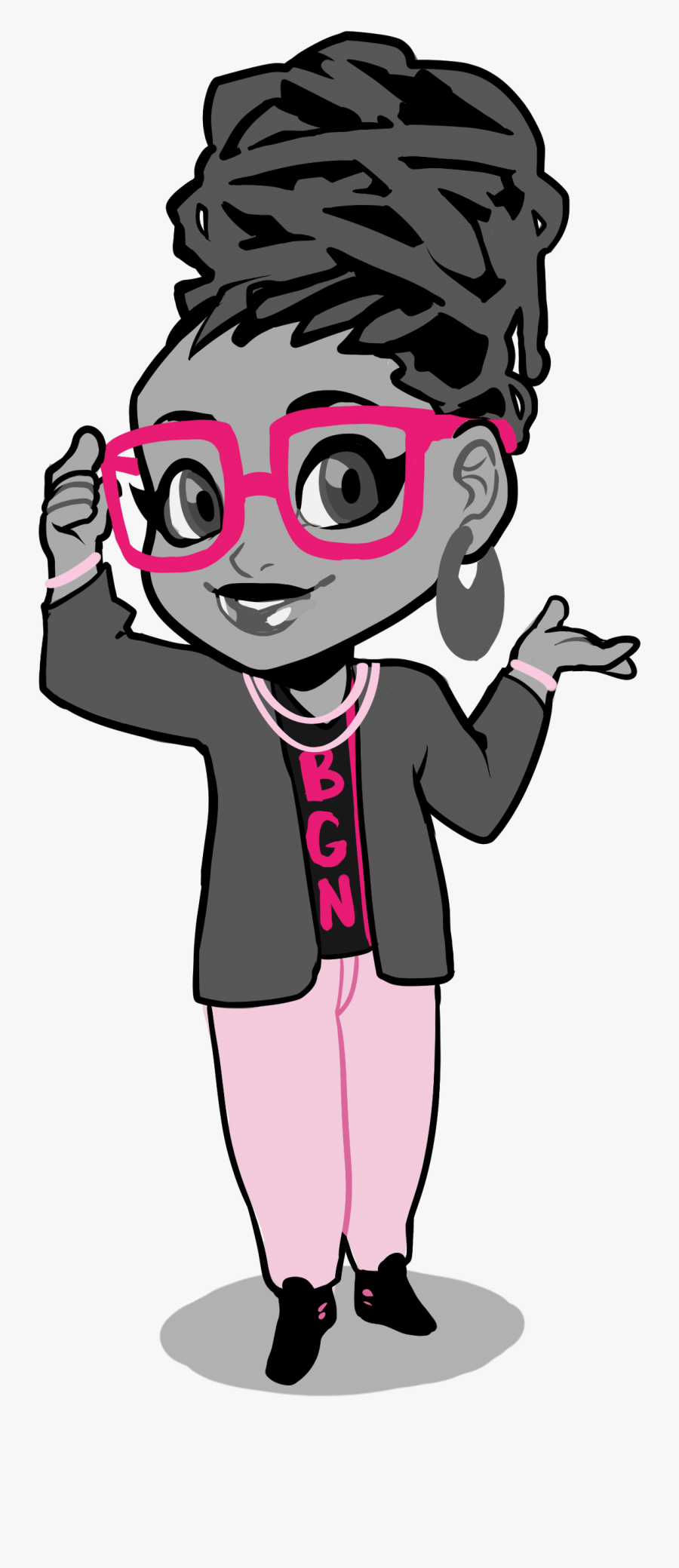 Black Girl Nerds Logo , Free Transparent Clipart - ClipartKey