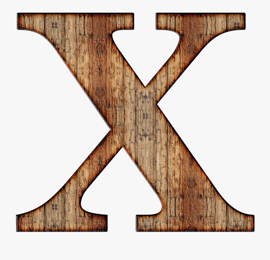 Wooden Capital Letter X Clip Arts - Letter X With Transparent ...