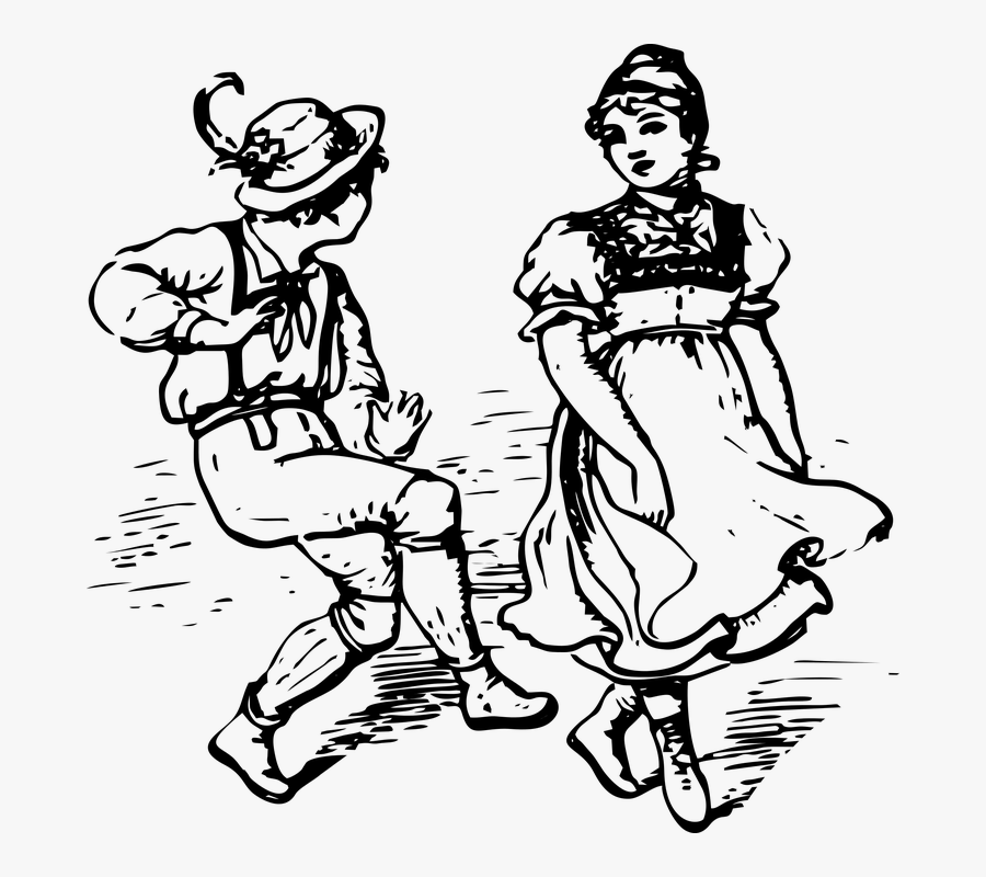 Children, Dutch, German, Dance, Dancing - Transparent Children Drawing ...