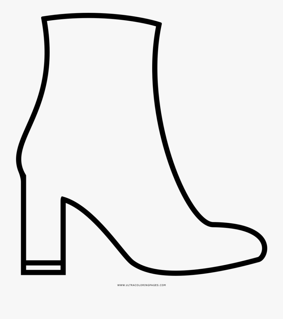 High Heels Coloring Page - Basic Pump , Free Transparent Clipart ...